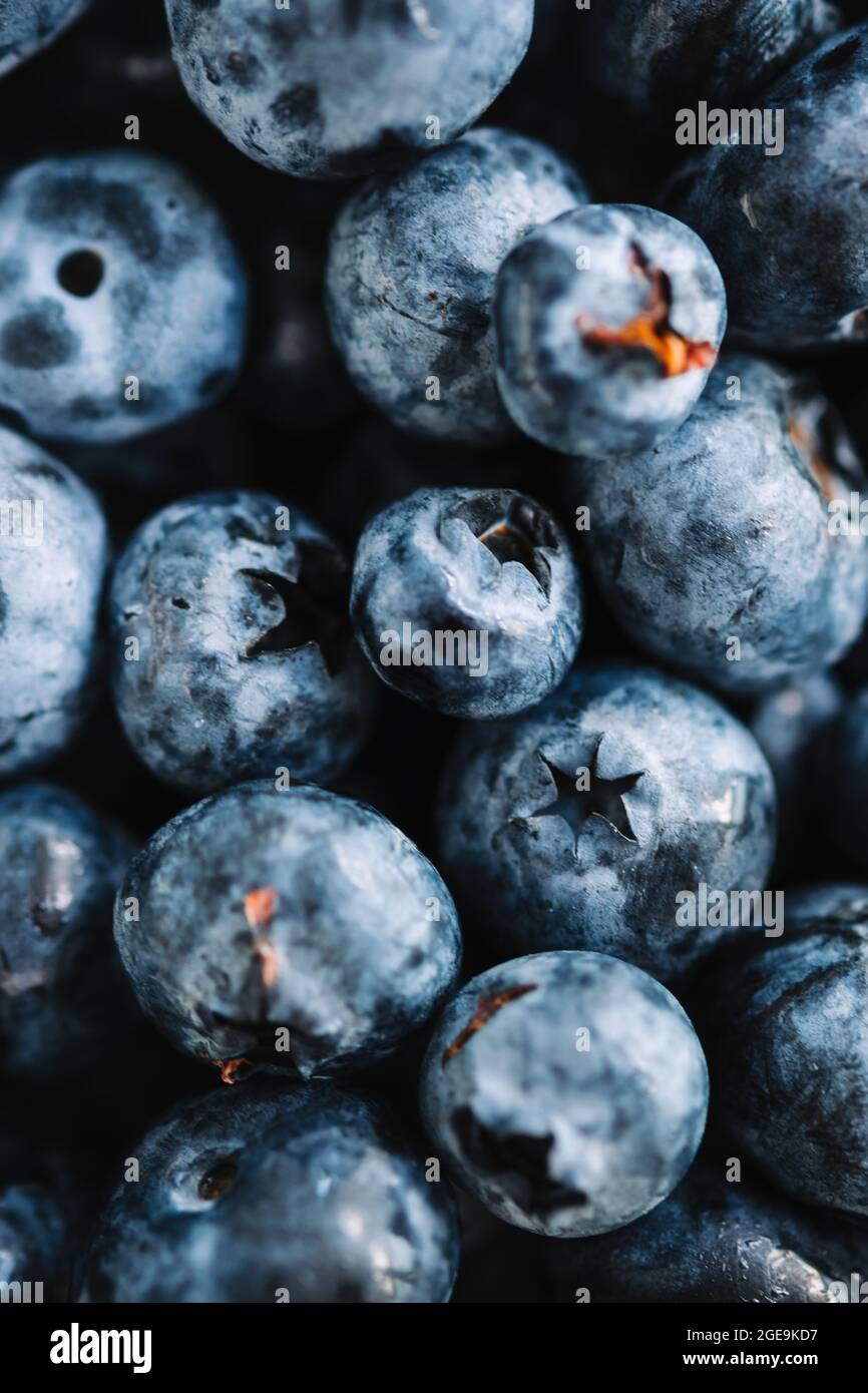 Fresh blueberry close-up. Food background Stock Photo - Alamy