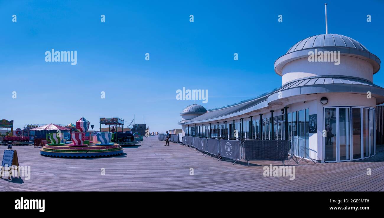 A view along Hastings pier Stock Photo - Alamy