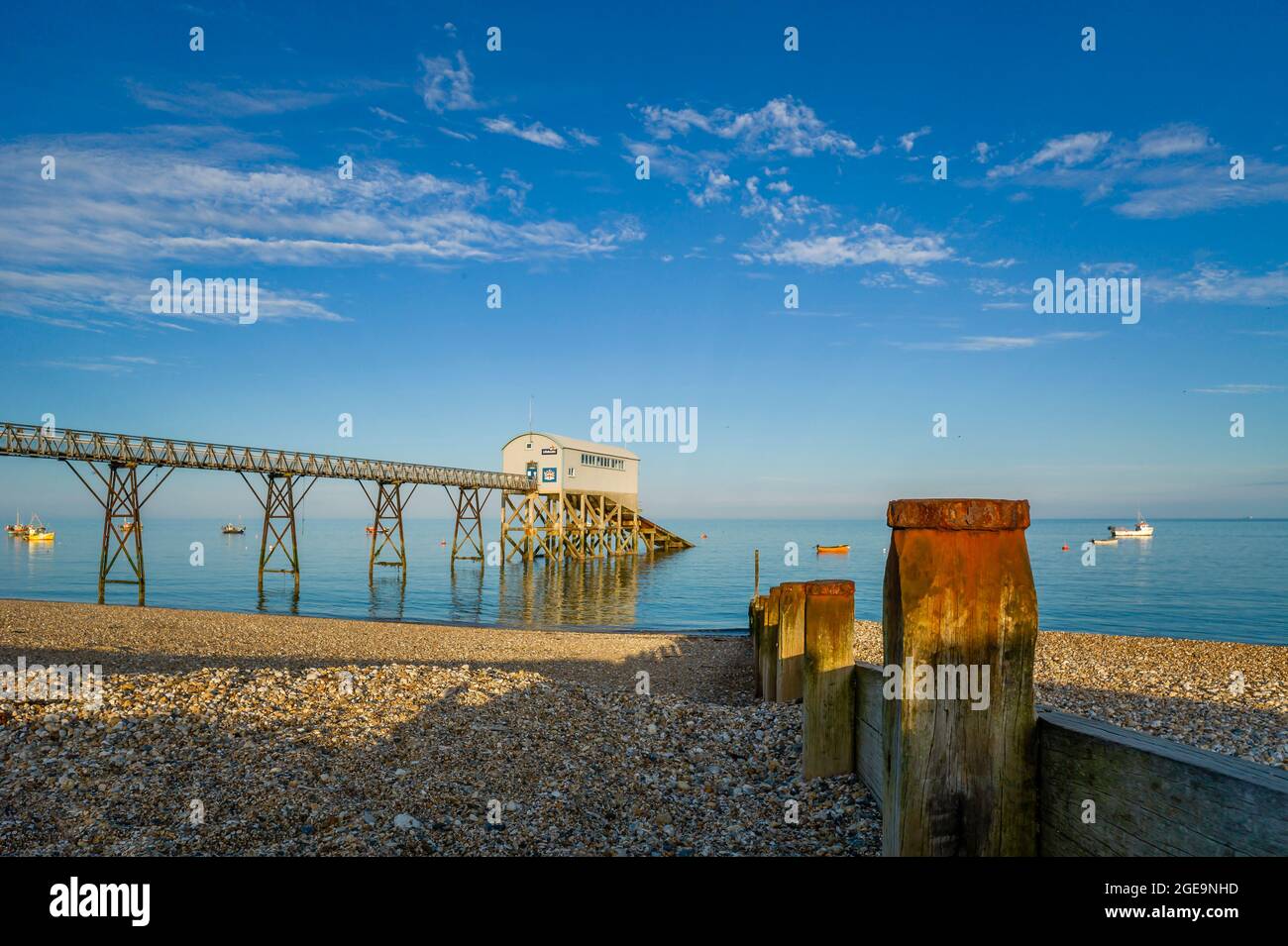 Selsey old Lifeboat station seen from the beach Stock Photo - Alamy