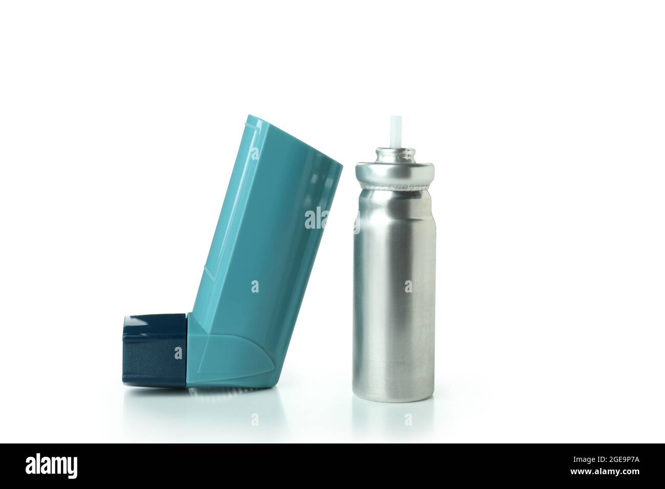 Asthma control inhaler Cut Out Stock Images & Pictures - Alamy