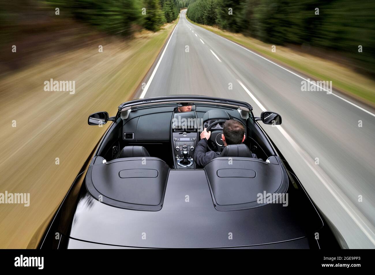 Open Top Sports Car at Speed Stock Photo - Alamy