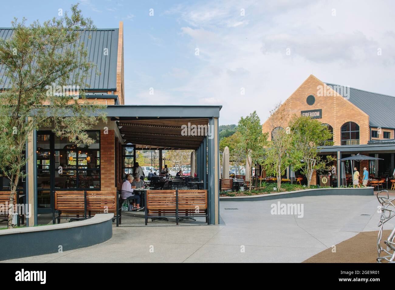 Restaurants and facades at the main piazza. Castle Gate Lifestyle ...