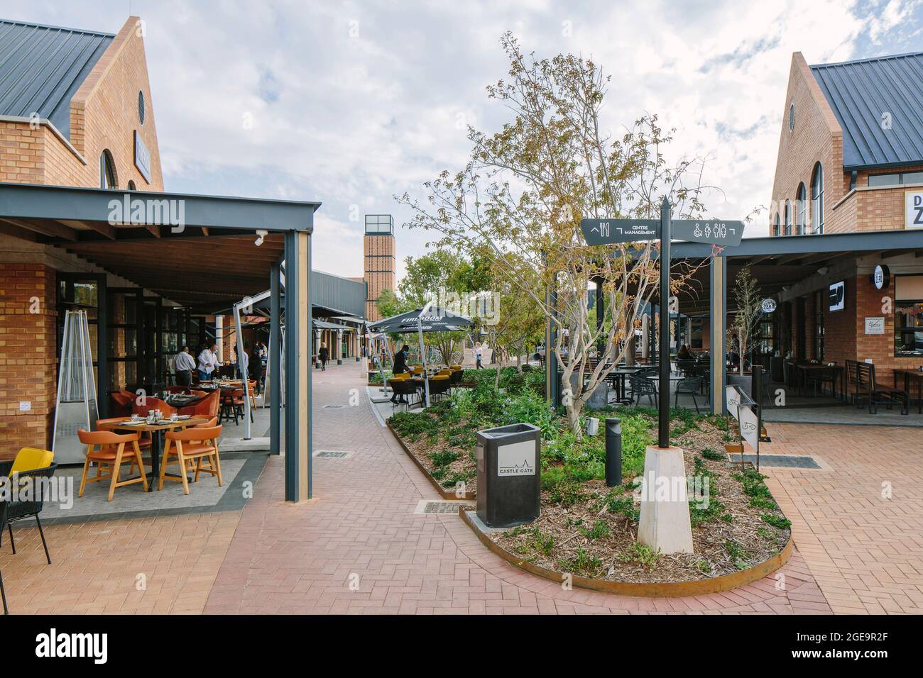 Main entrance way on the north side of the centre. Castle Gate ...