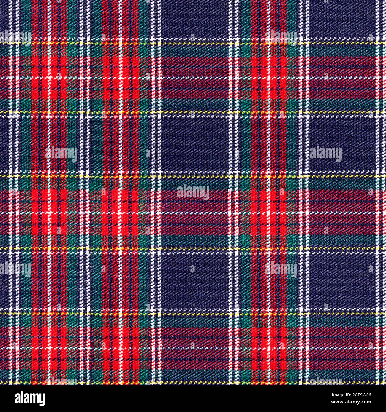 Pattern. Traditional Christmas checkered pattern. On a blue background ...