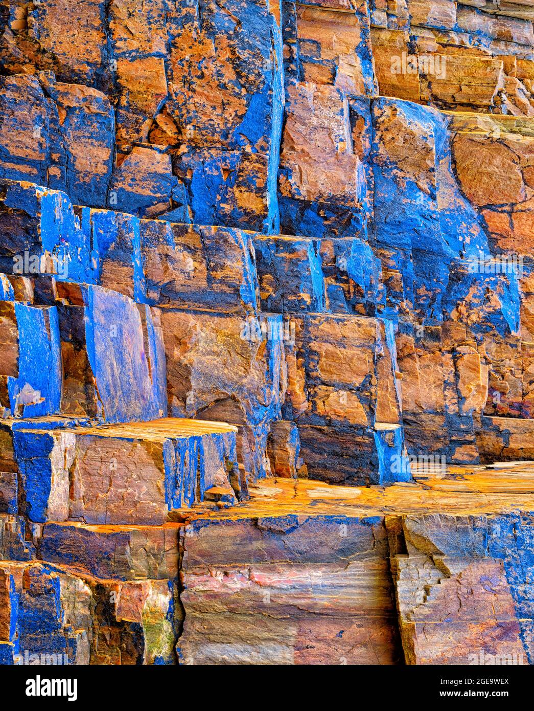 Intimate landscape of a cliff Stock Photo - Alamy