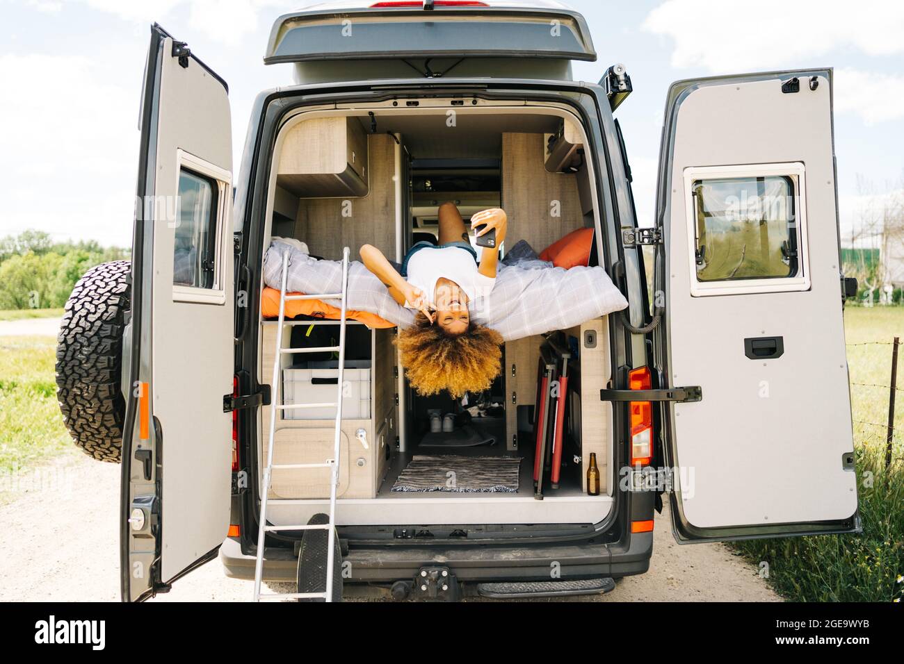 Caravan upside down hi-res stock photography and images - Alamy