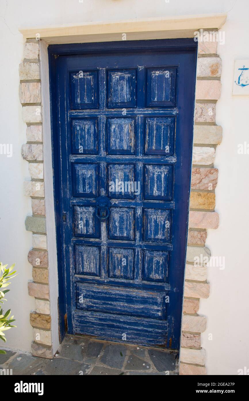 lighthouse and its panorama with sea on Daskalio gulf in Keratea in ...