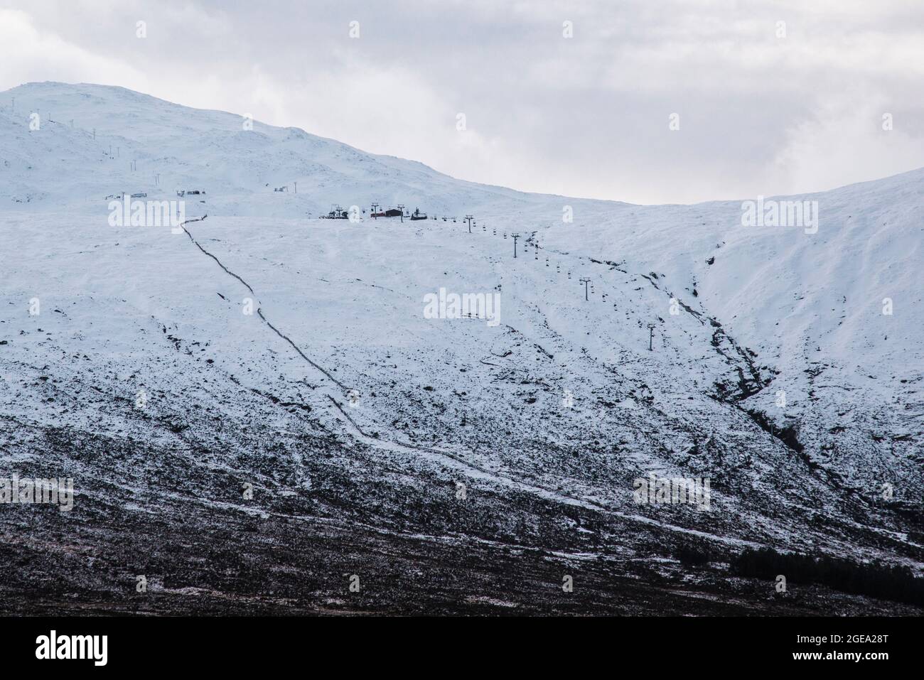 Snow in the Scottish Highlands Stock Photo - Alamy