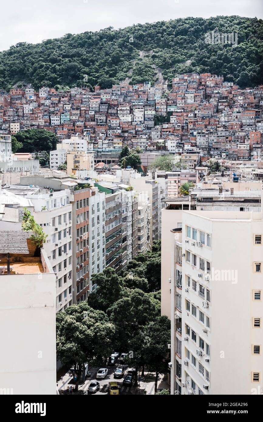 The colourful houses in Rio de Janeiro Stock Photo - Alamy
