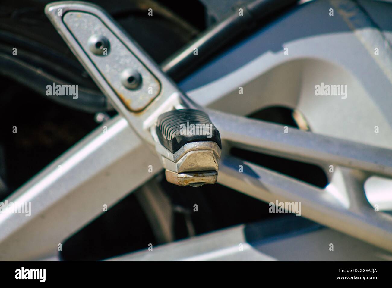 Carmona Spain August 17, 2021 Suzuki GXR 700 motorcycle parked in the ...