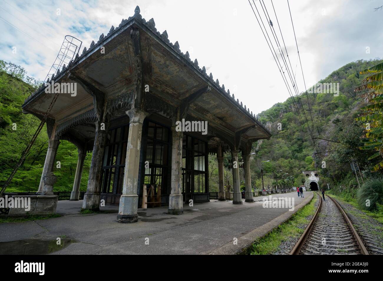 A once opulent Soviet train station in the former top vacation spot for ...