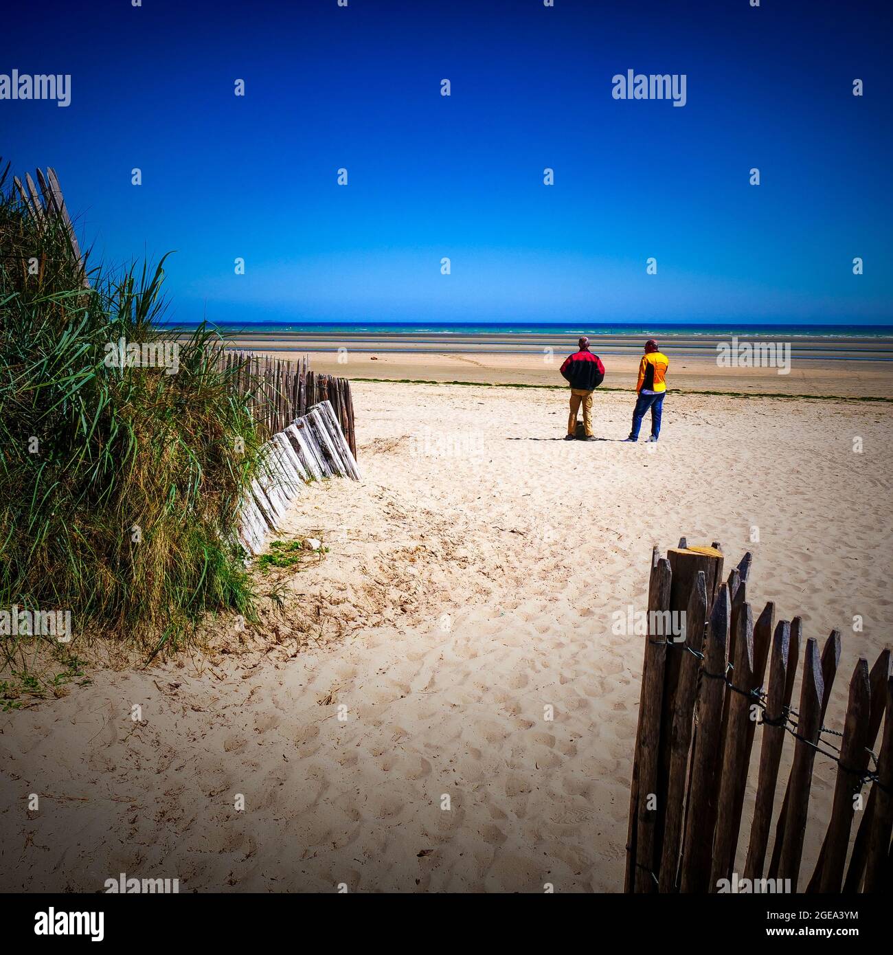 Utah Beach, Digitally filtered photography, Manche department, Cotentin ...