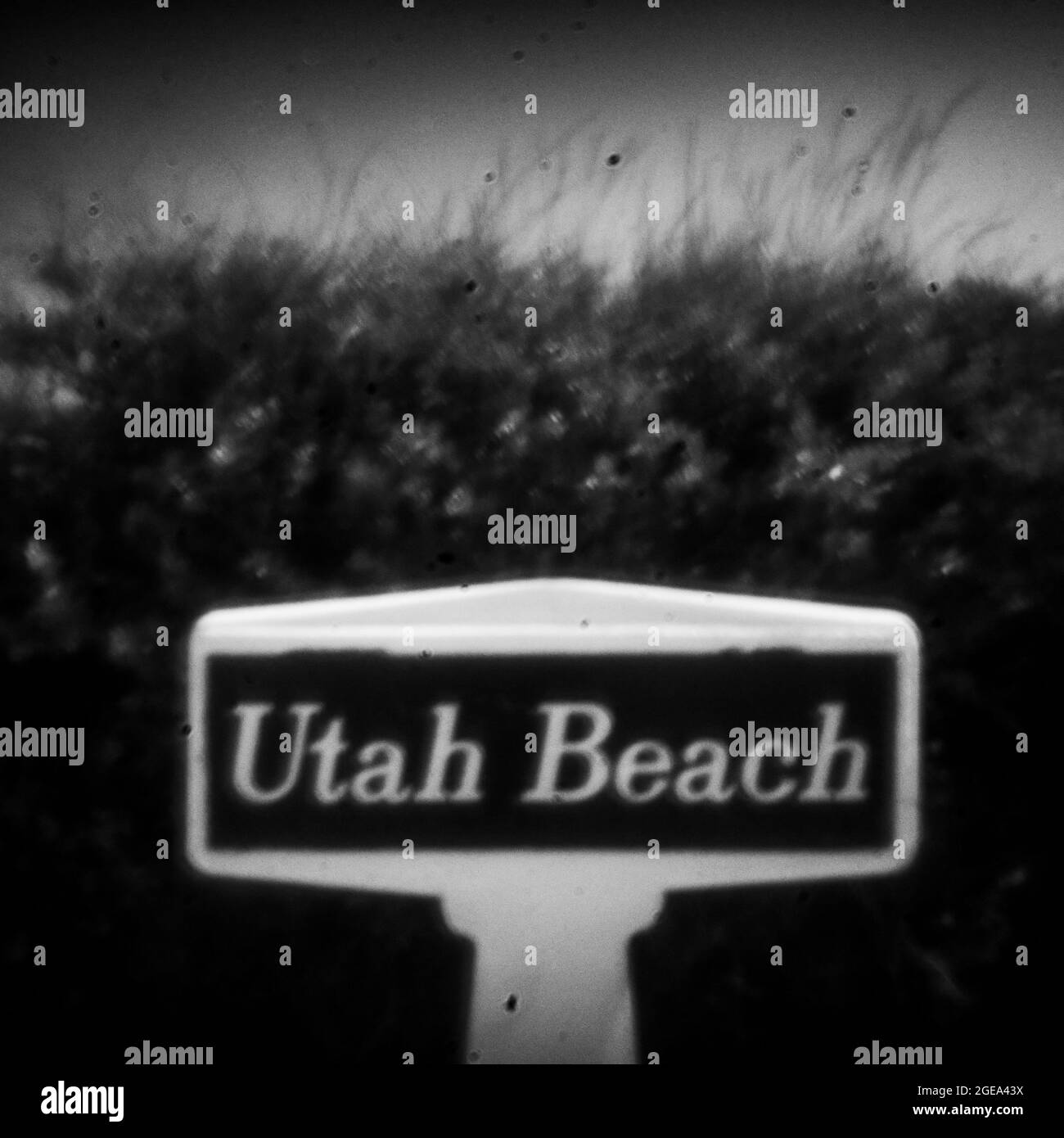 Road sign normandy Black and White Stock Photos & Images - Alamy