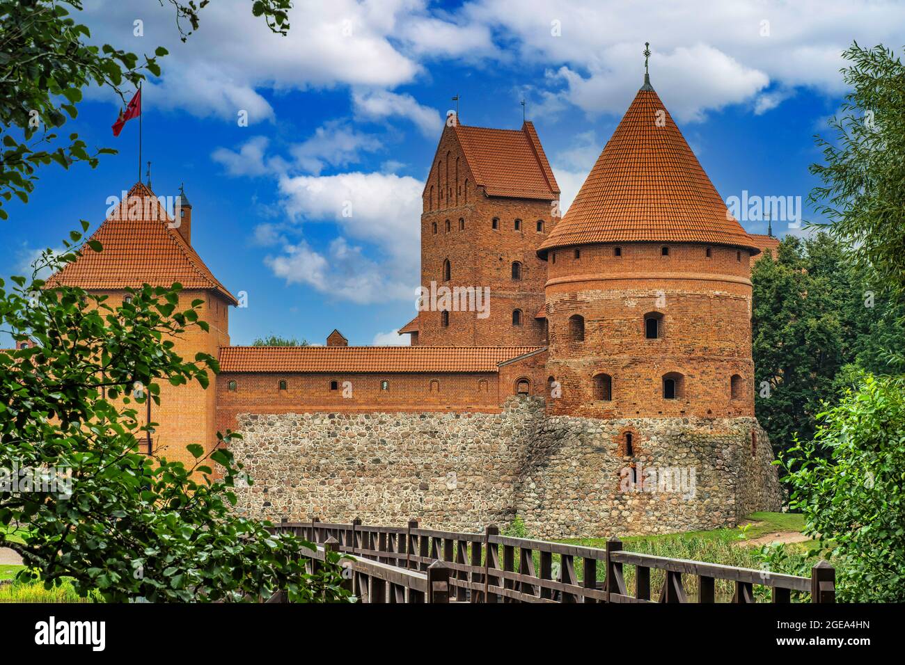 Medieval Gothic Island Castle of Trakai, Lithuania Stock Photo - Alamy