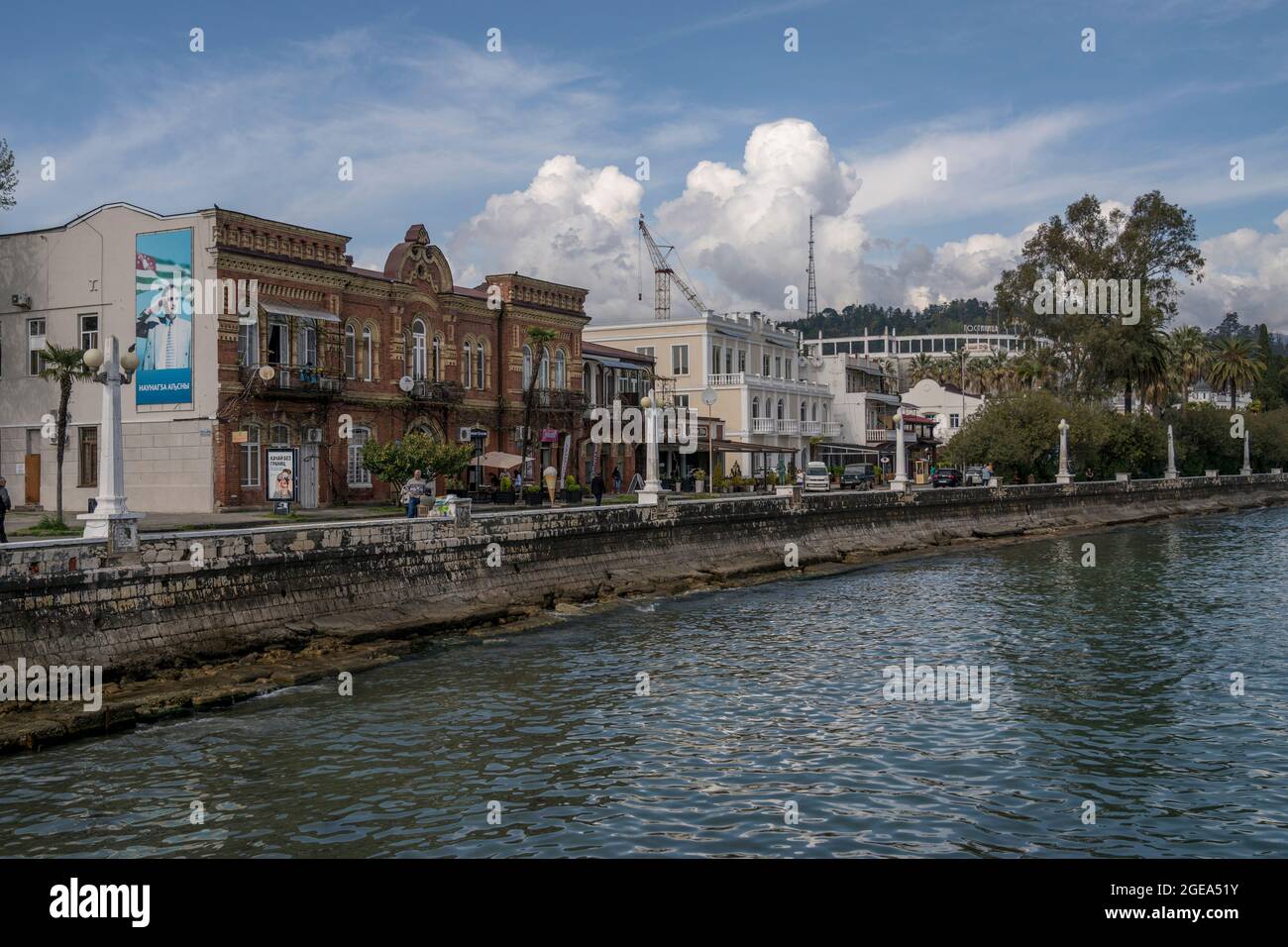 Sukhum overlooks the waters of the Black Sea Stock Photo - Alamy
