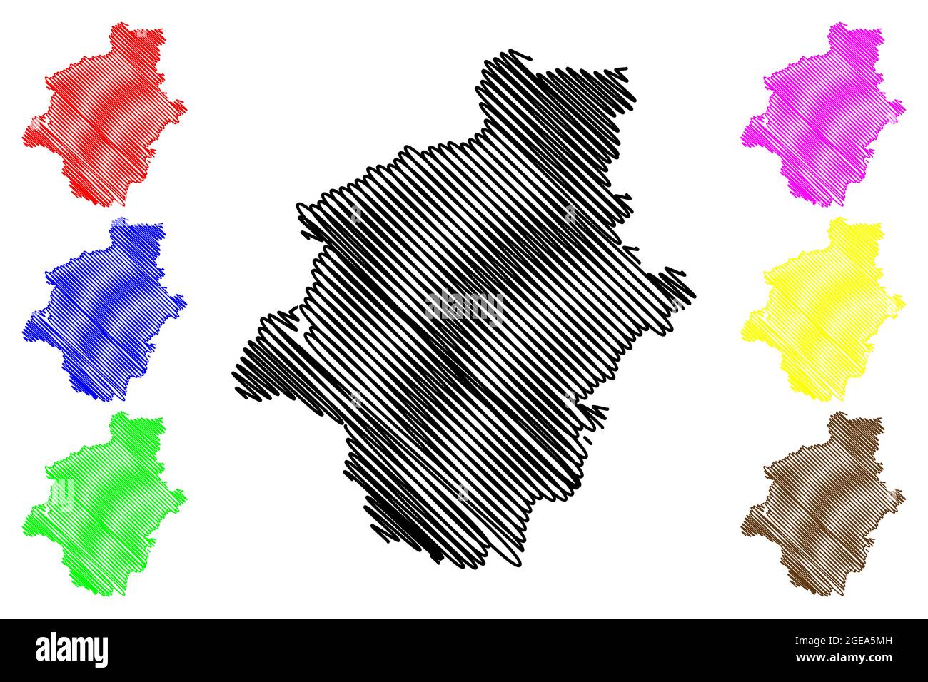 Gotha district (Federal Republic of Germany, rural district, Free State ...