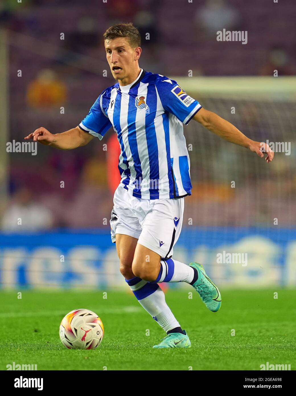 Ahien Munoz of Real Sociedad during the La Liga match between FC ...