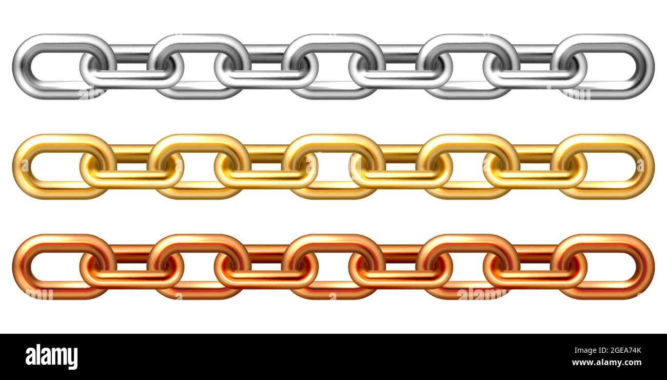 Gold Chain Link Vector