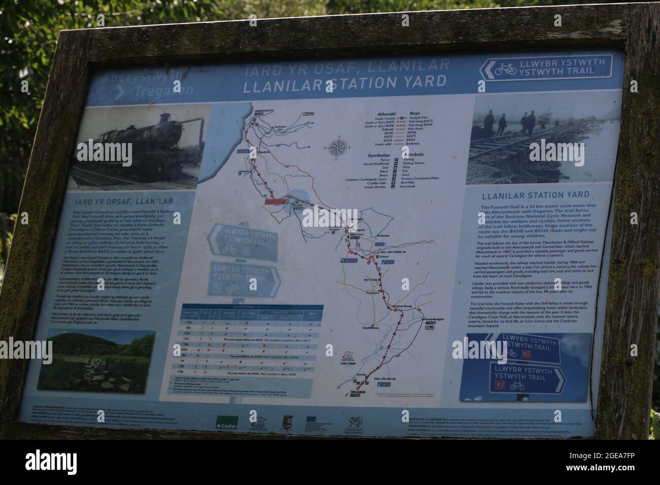 Llanilar ceredigion Wales uk weather 18th August 2021. A bright and ...