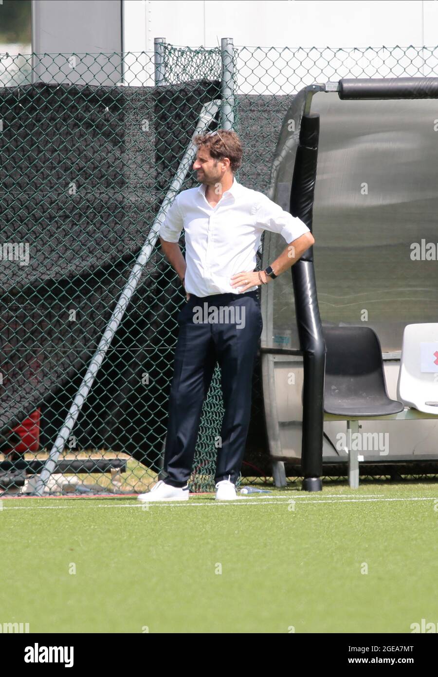 Vinovo, Italy, August 18, 2021, Coach Joseph Adrian Montemurro ...