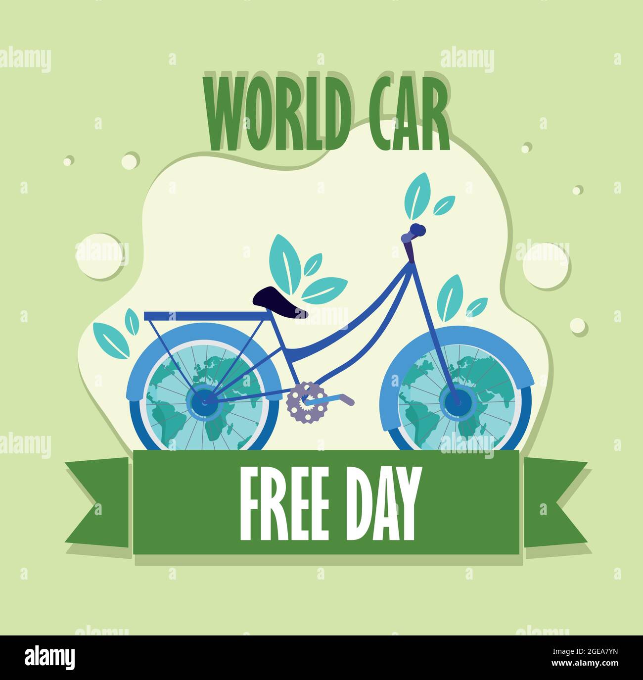 Car free day event Stock Vector Images - Alamy