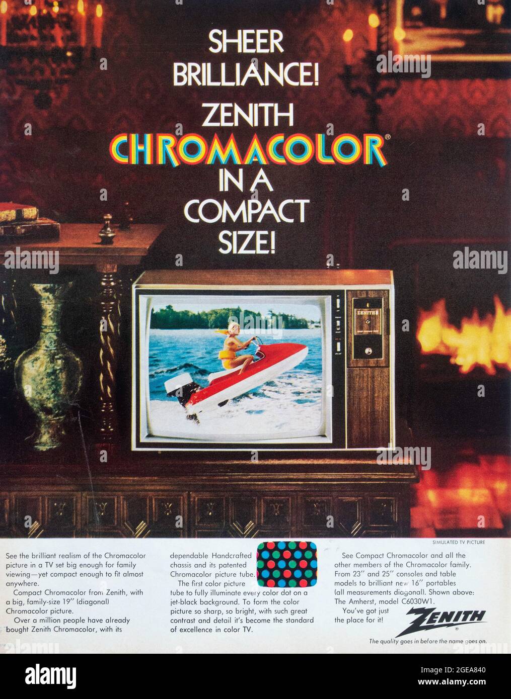 Vintage Life Magazine advertisement, 9 June 1972 issue, USA Stock Photo ...