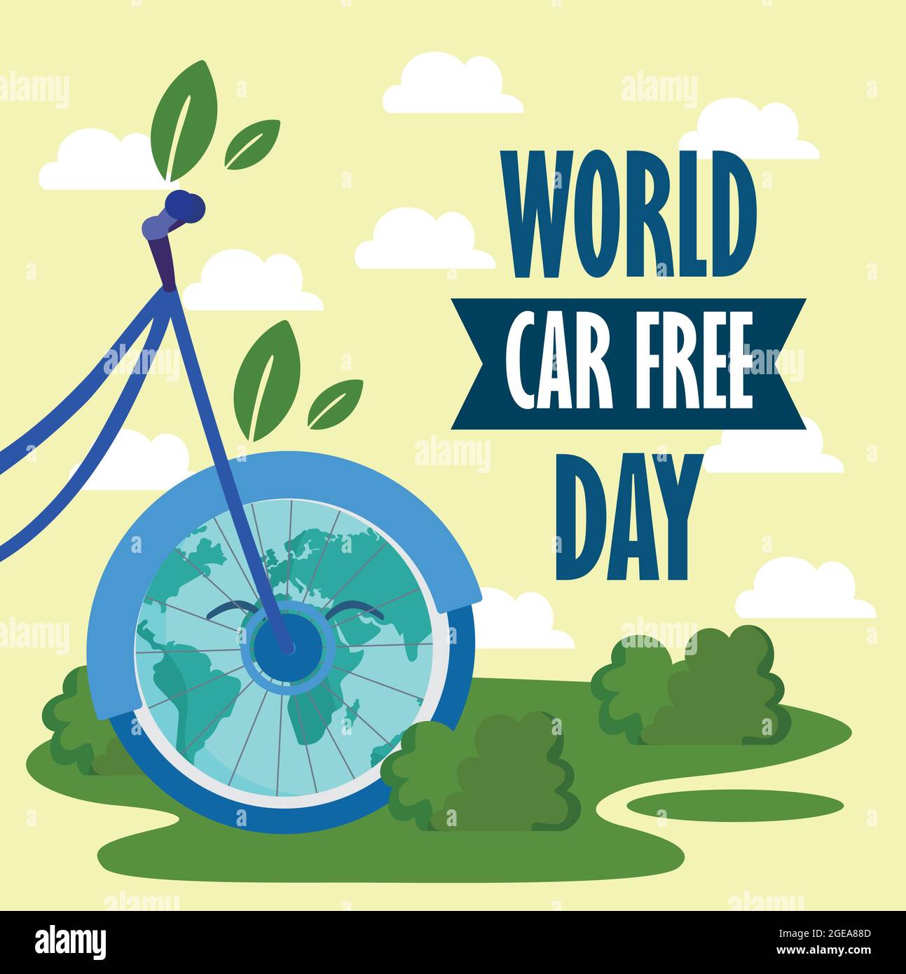 Car free day poster hi-res stock photography and images - Alamy