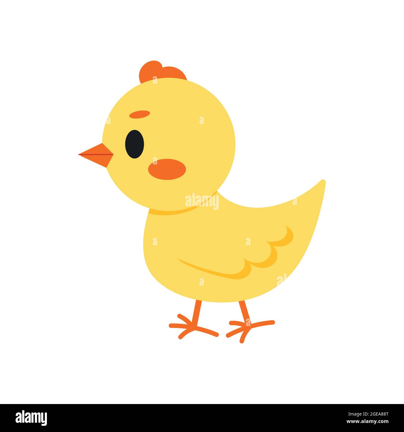 Cute chicken vector icon isolated on white background Stock Vector ...