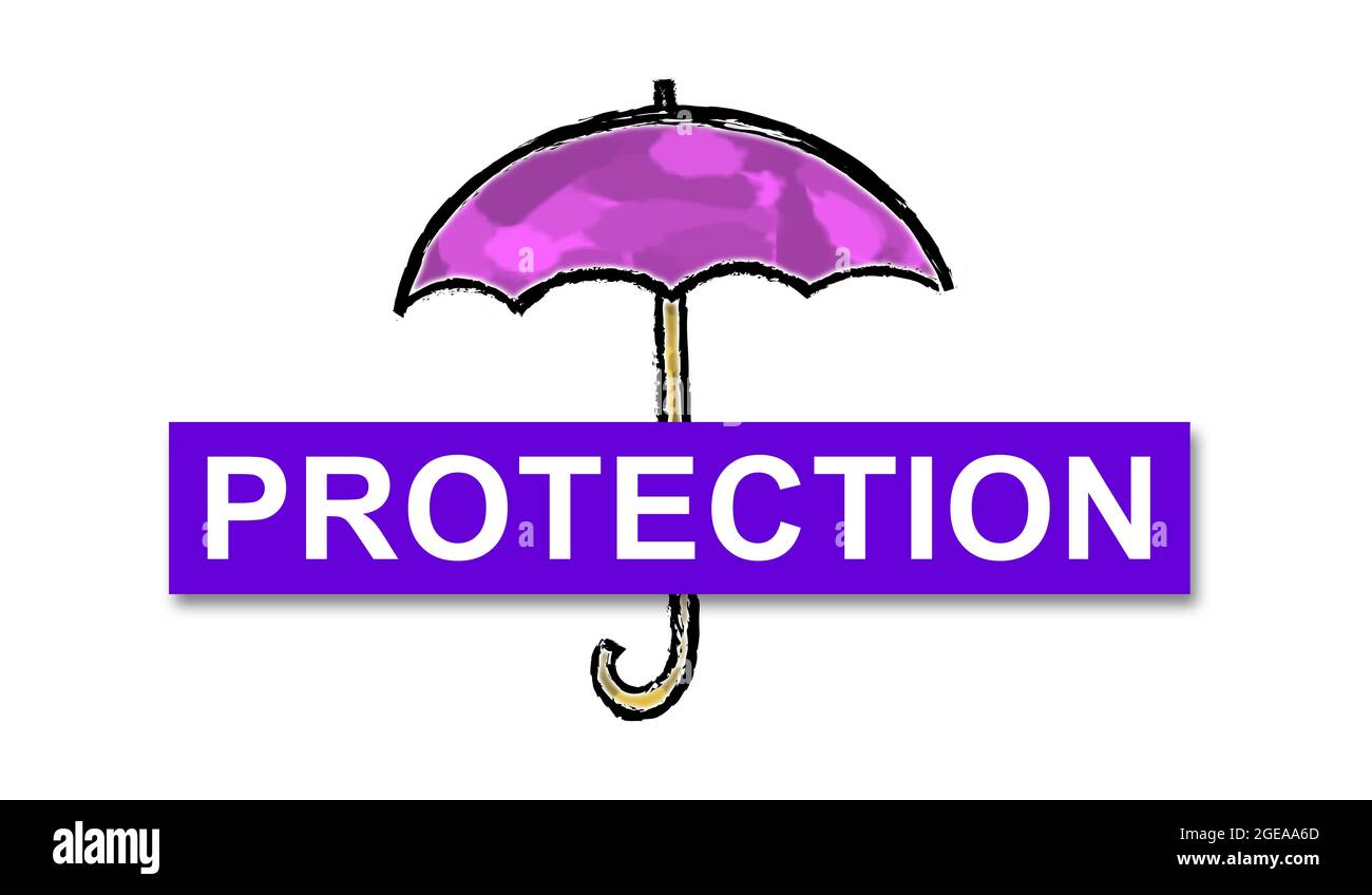 Illustration of a protection concept Stock Photo - Alamy