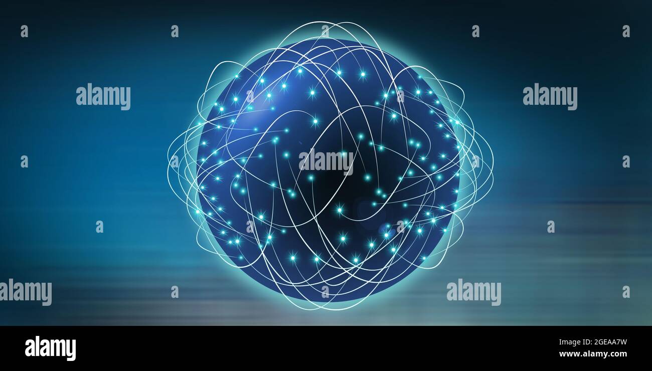 Illustration of a global network concept Stock Photo - Alamy