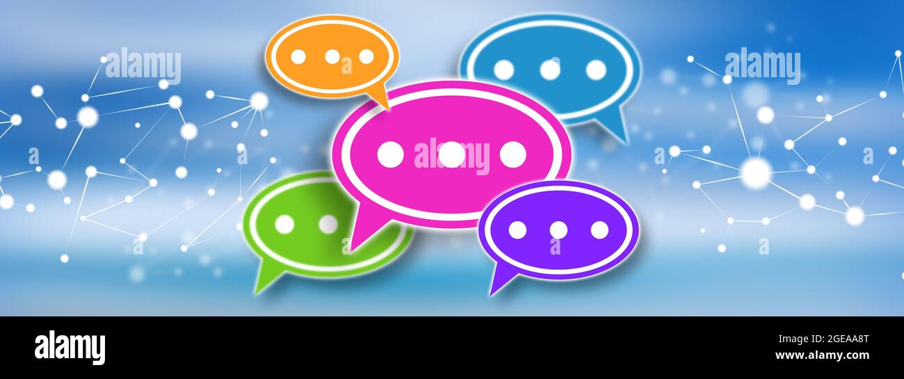 Illustration of a communication concept Stock Photo - Alamy