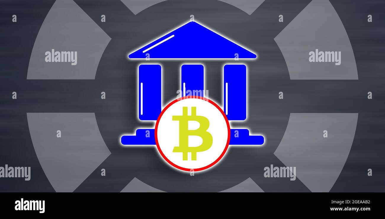 Illustration of a bitcoin regulation concept Stock Photo - Alamy