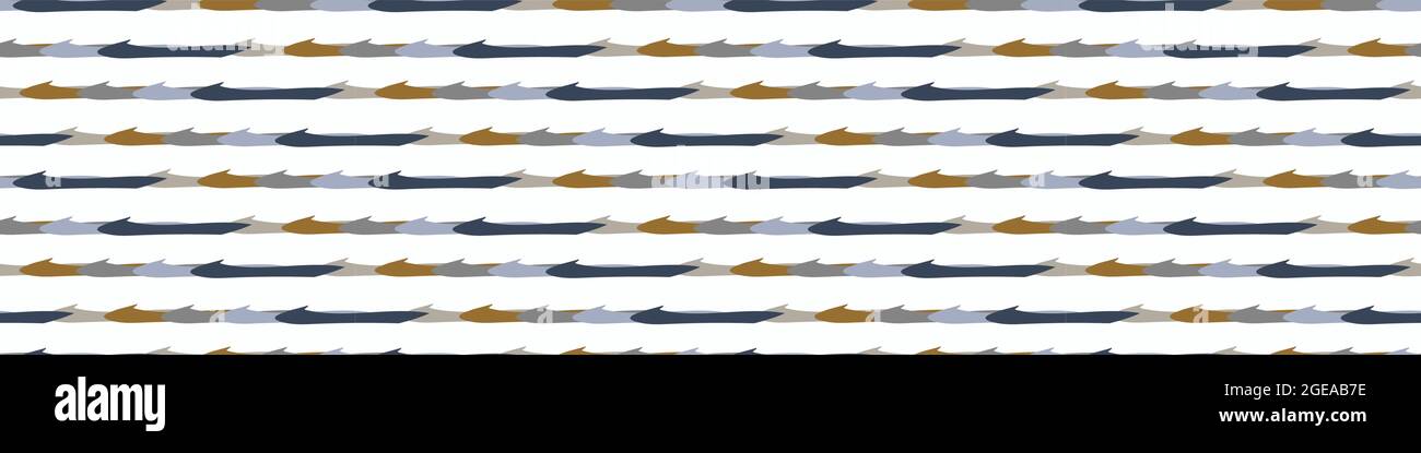 Masculine broken stripe seamless border pattern. Classic retro line ...
