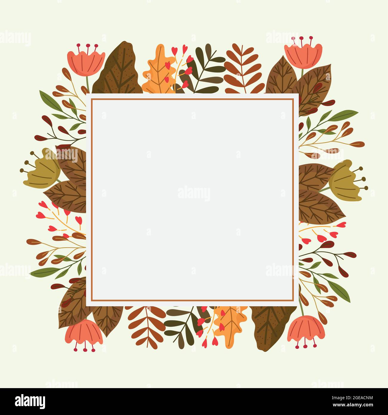 autumn seasonal frame Stock Vector Image & Art - Alamy