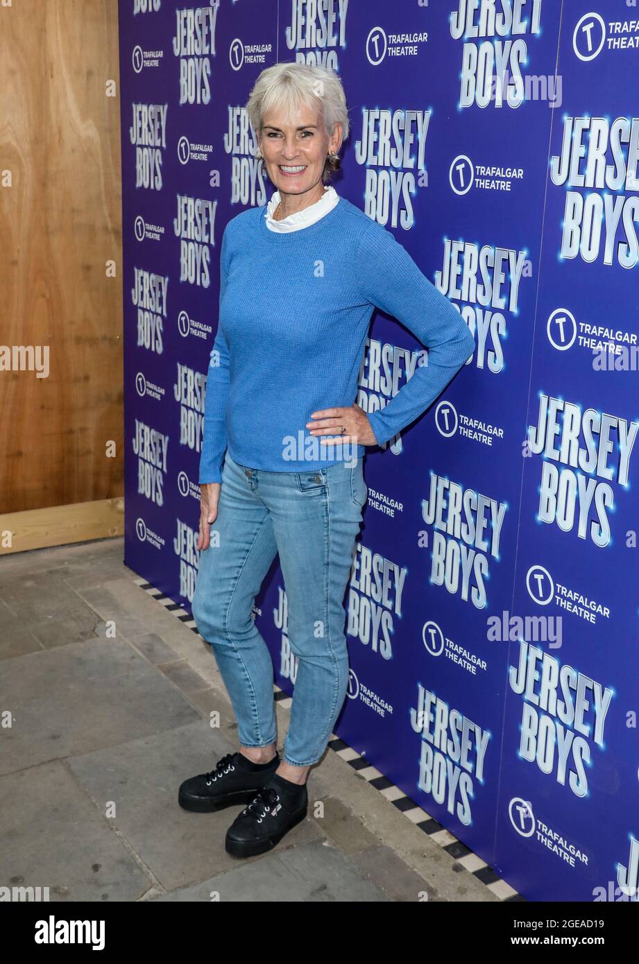 London, UK. 17th Aug, 2021. Judy Murray attends the press night for ...