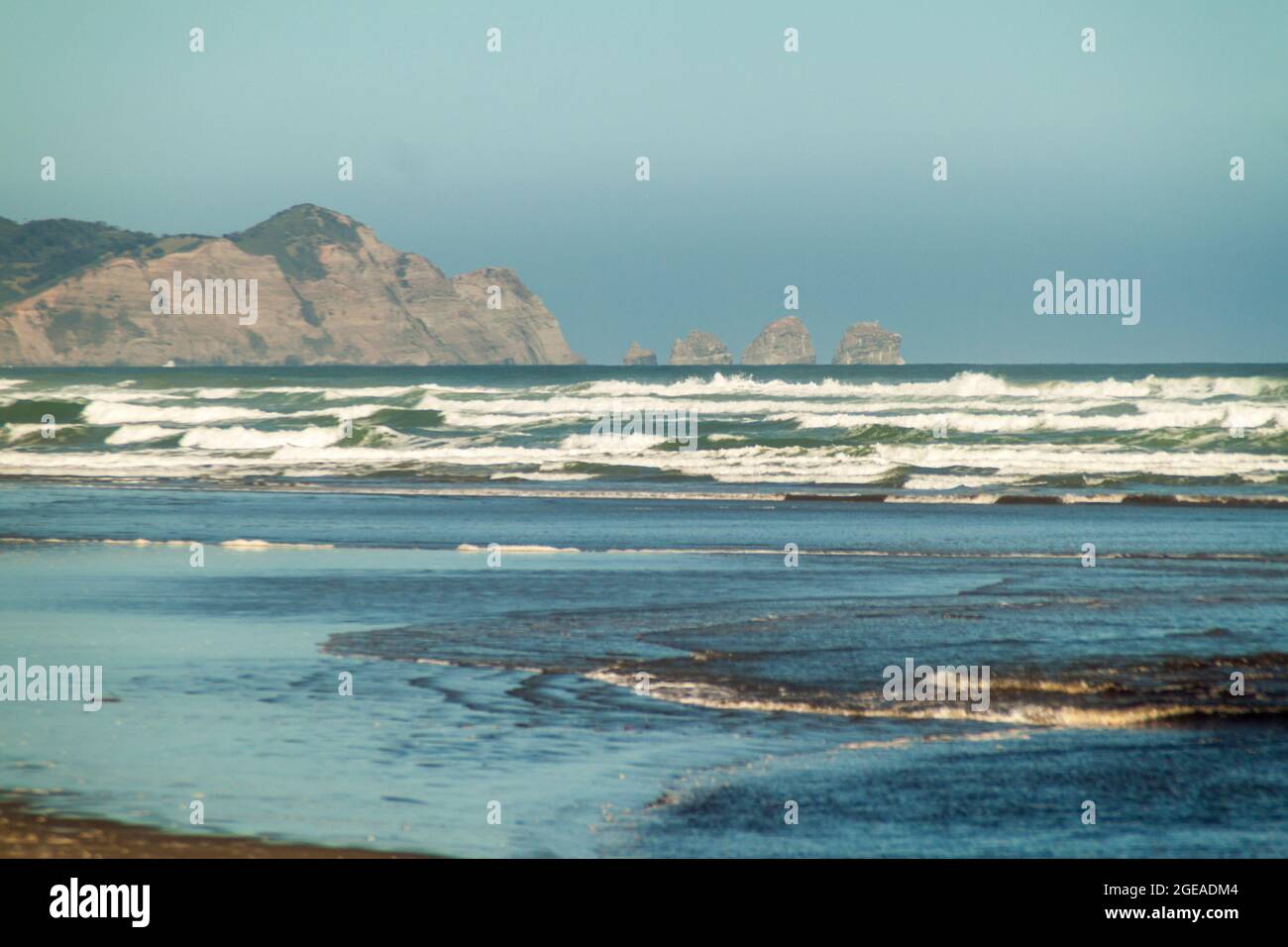 Waves on Pacific Ocean, National Park Chiloe, Chile Stock Photo - Alamy