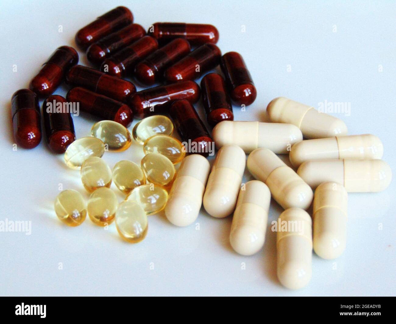 food supplements in capsule form Stock Photo - Alamy