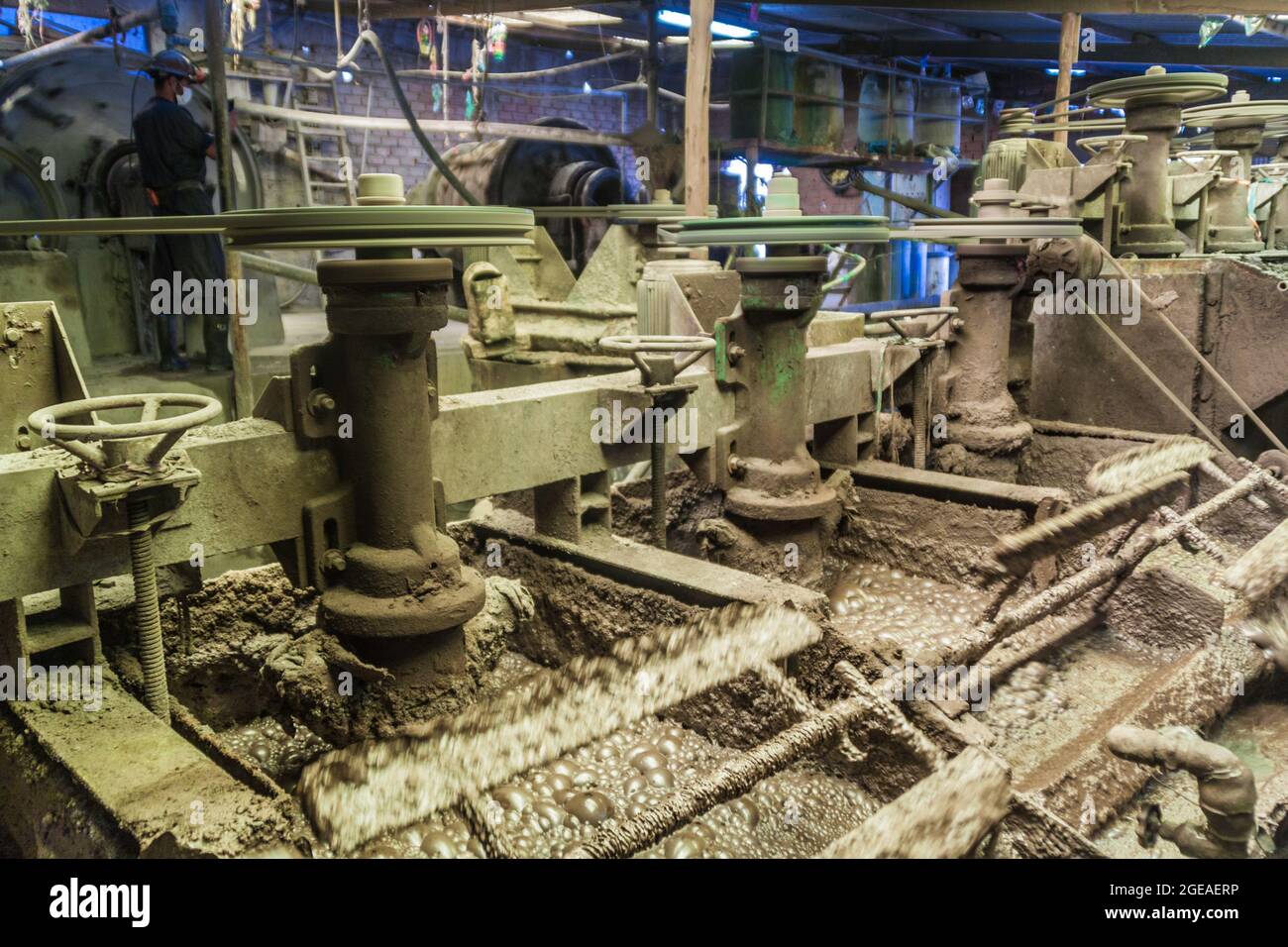 Ore processing facility in Potosi, Bolivia Stock Photo - Alamy