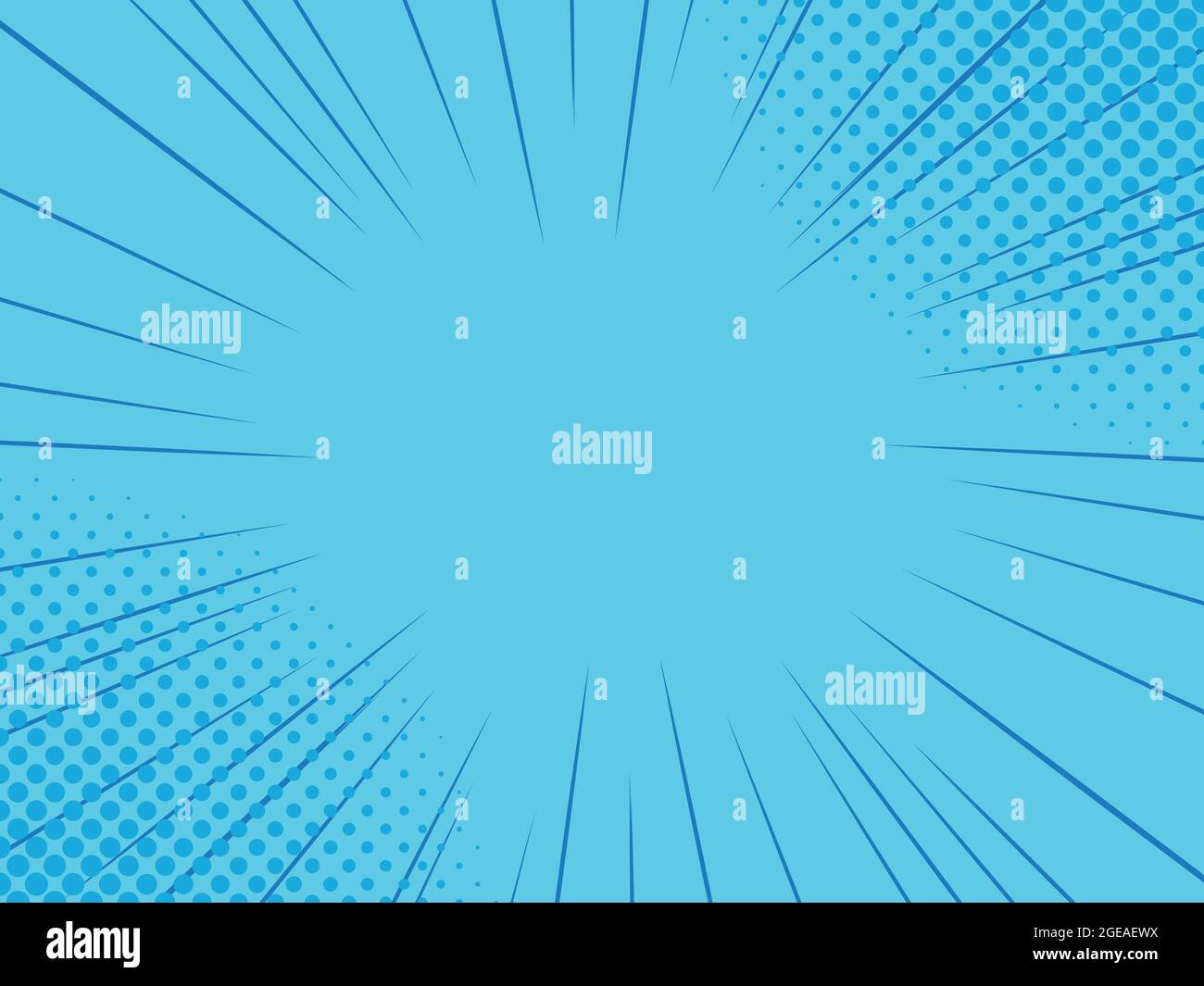Blue manga speed lines Stock Vector Images - Alamy