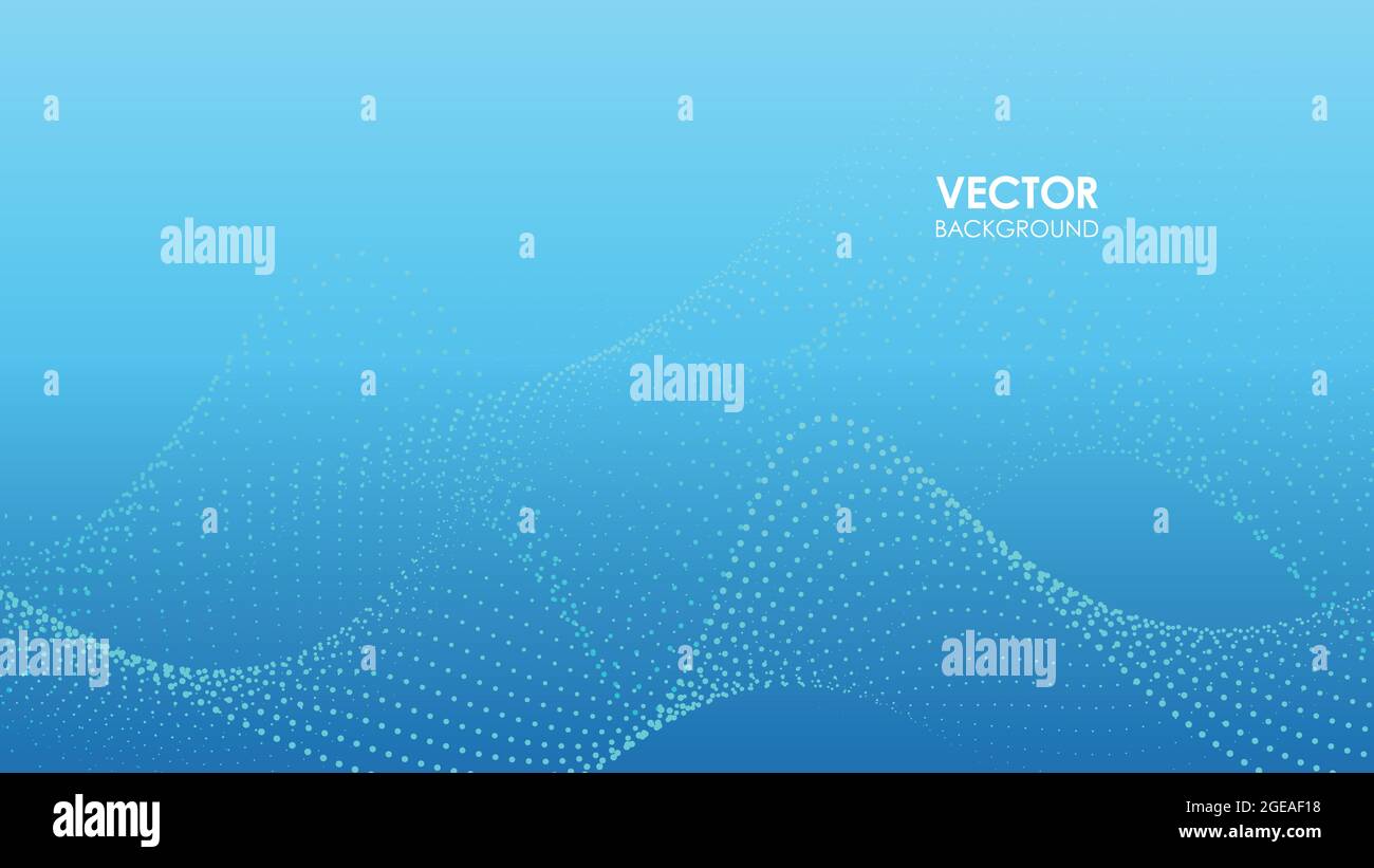 Abstract dots wave background. Vector illustration Stock Vector Image ...