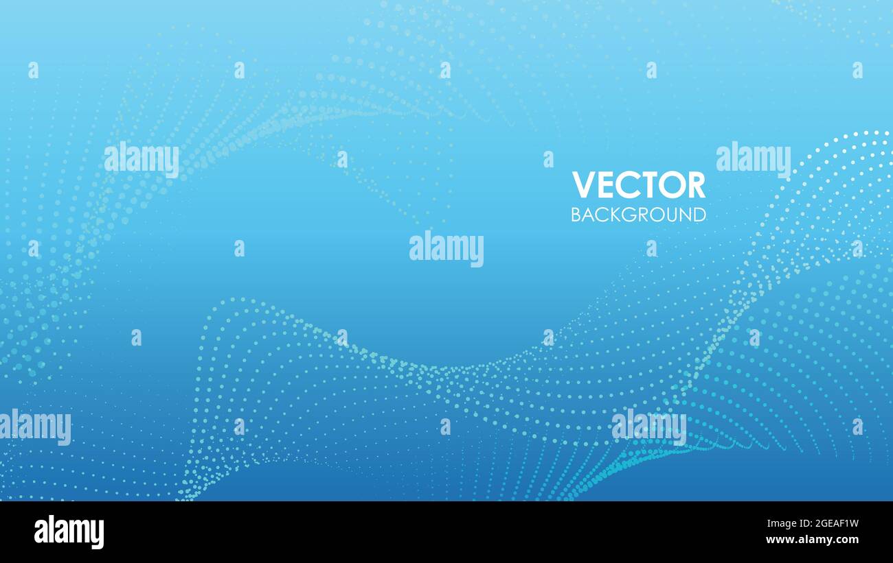 Abstract dots wave background. Vector illustration Stock Vector Image ...