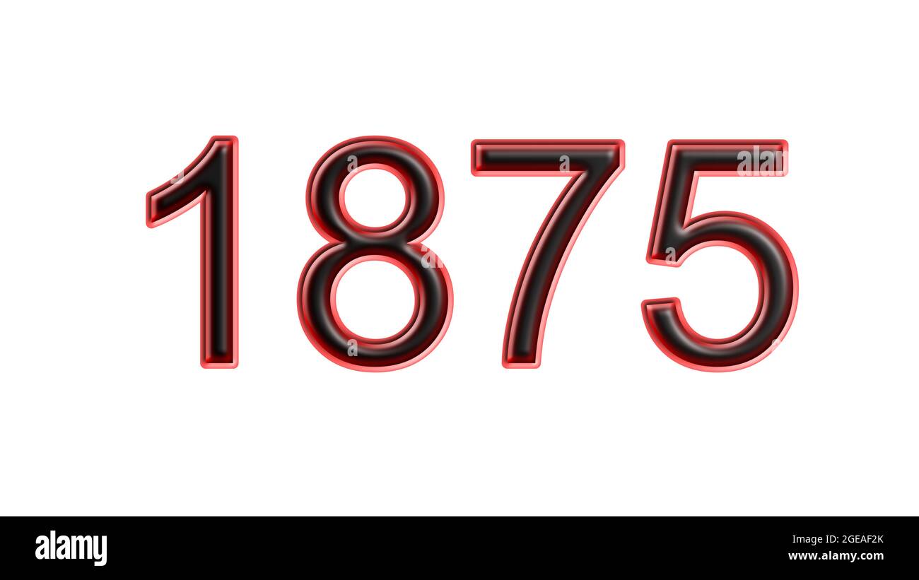 1875 number Cut Out Stock Images & Pictures - Alamy