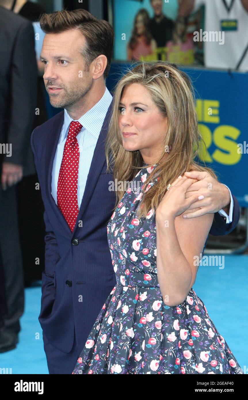 London. UK. Jason Sudeikis and Jennifer Aniston 'We're The Millers' UK ...