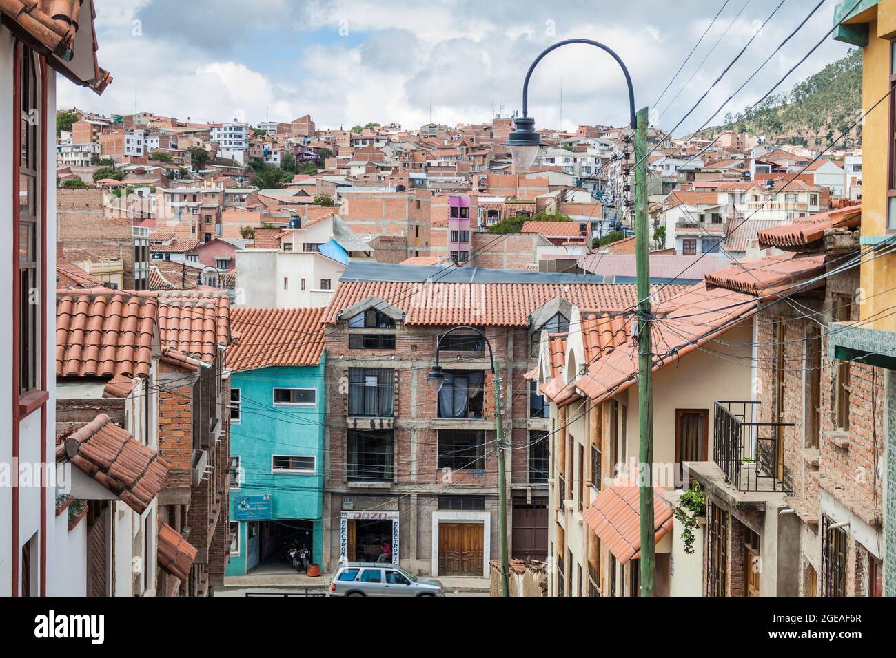 SUCRE, BOLIVIA - APRIL 22, 2015: View of Sucre, Bolivia Stock Photo - Alamy