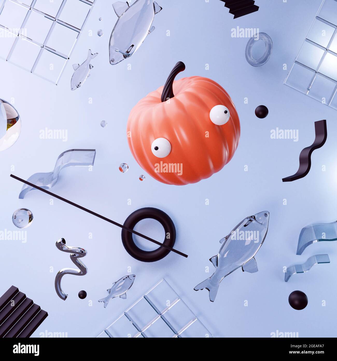 Funny orange cartoon pumpkin head, character concept on the theme of ...