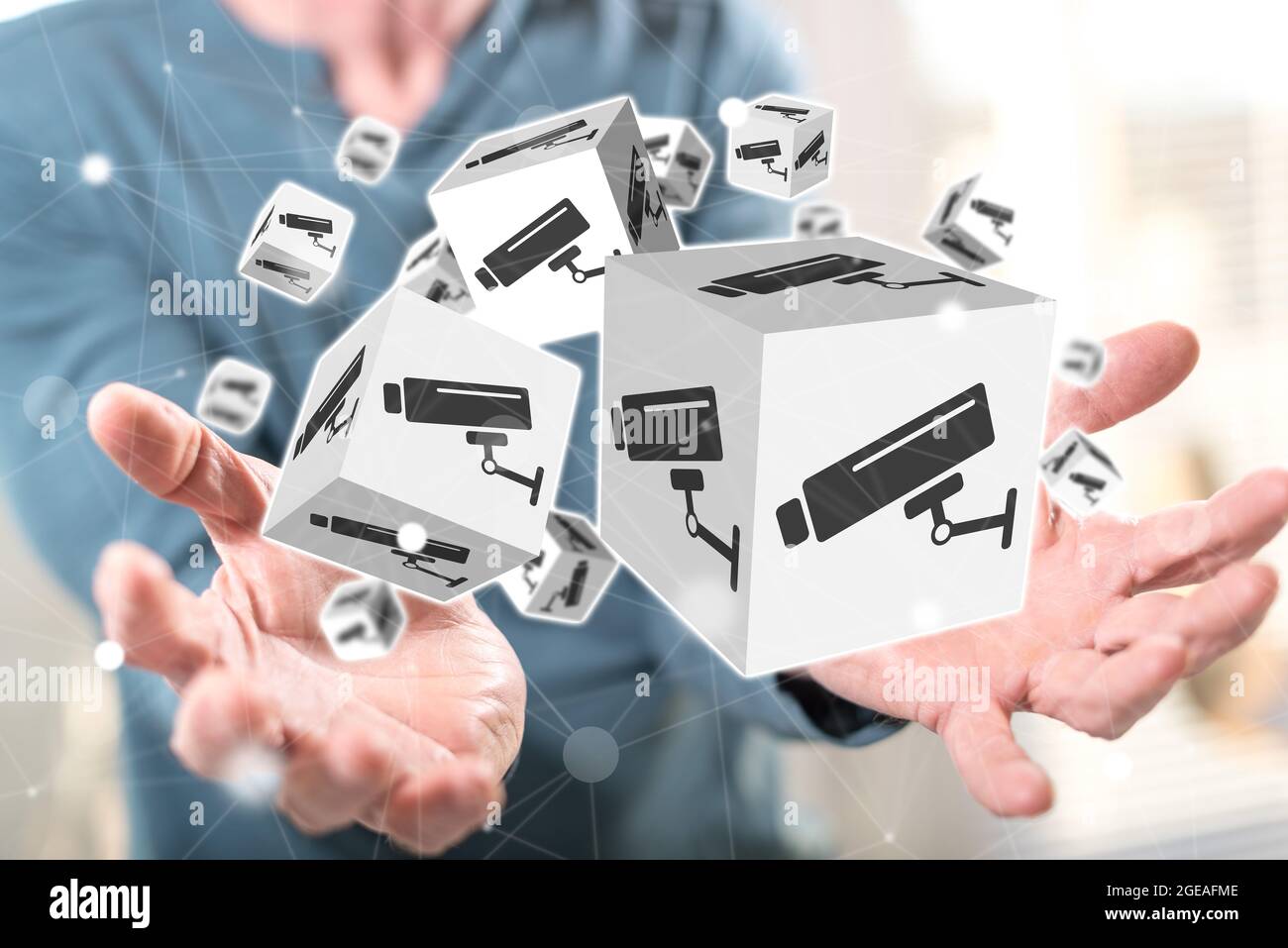 3d man security camera surveillance hi-res stock photography and images ...