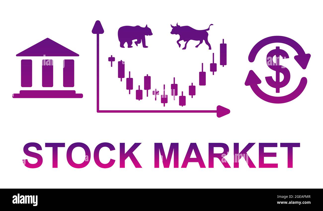 Illustration of a stock market concept Stock Photo - Alamy