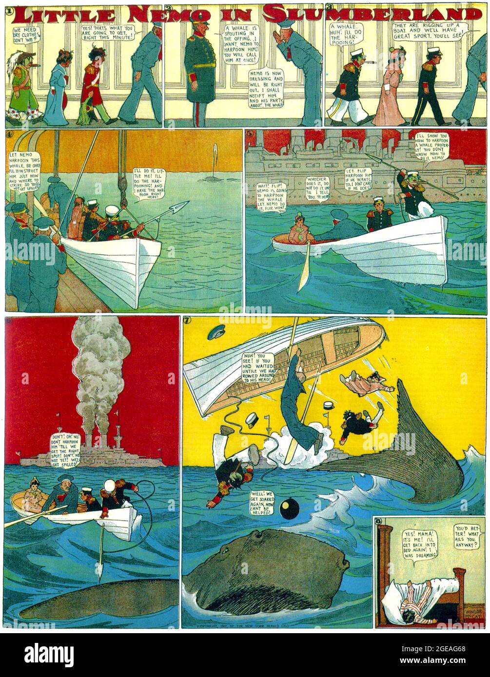 Vintage Little Nemo Winsor McCay cartoon Stock Photo - Alamy