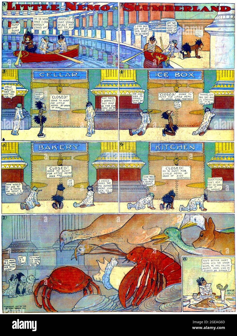 Vintage Little Nemo Winsor McCay cartoon Stock Photo - Alamy