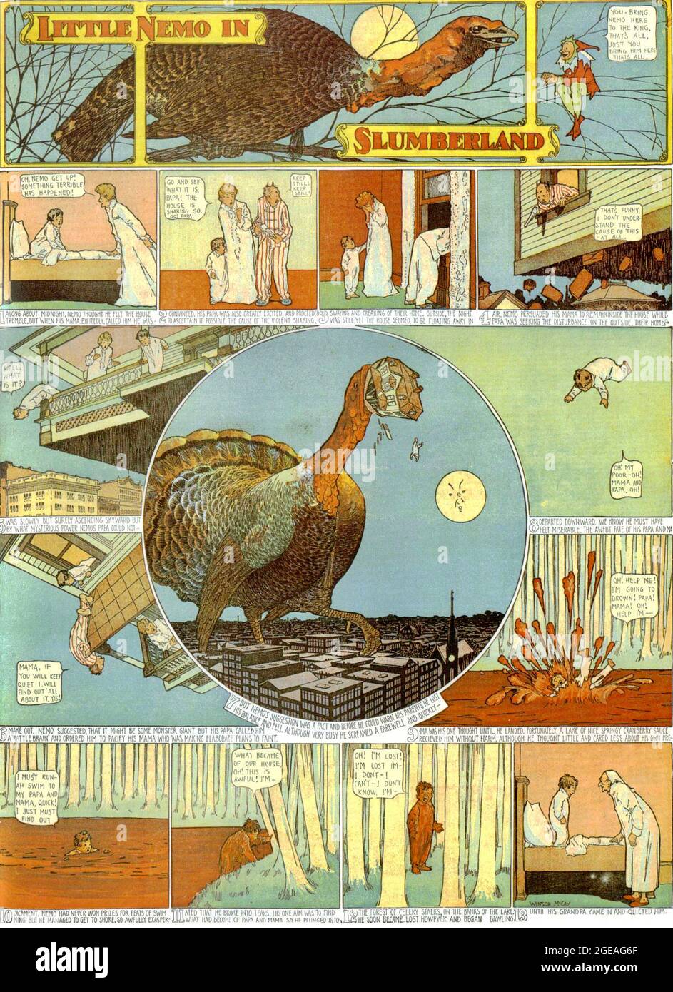 Vintage Little Nemo Winsor McCay cartoon Stock Photo - Alamy